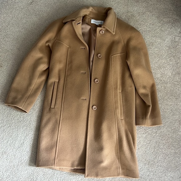 Liz Claiborne | Jackets & Coats | Liz Claiborne Tan Pea Coat | Poshmark